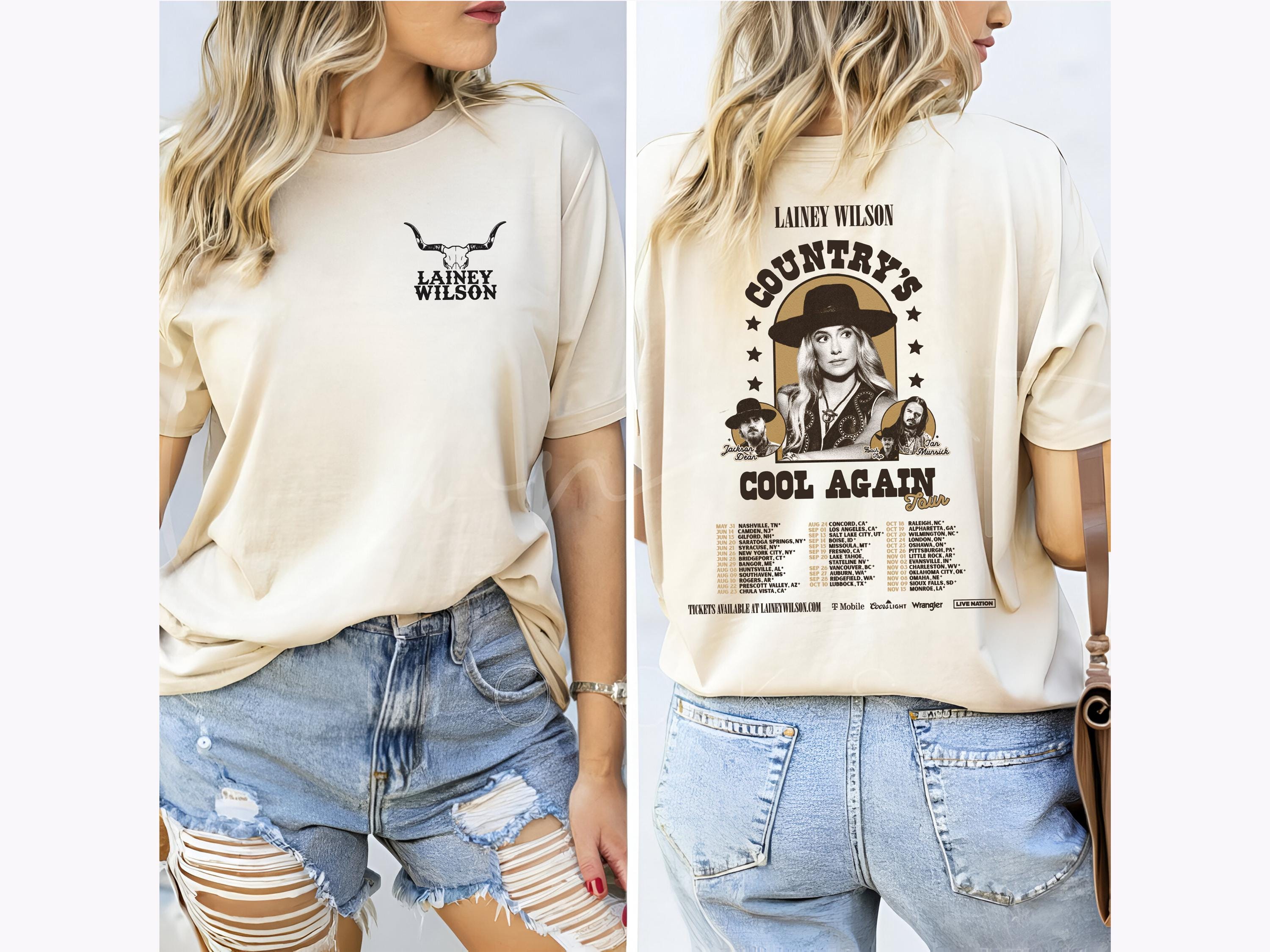 2024 Lainey Wilson Country's Cool Again Tour Shirt, Lainey Wilson 90s ...