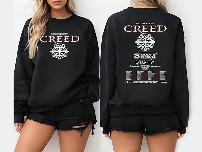 Creed Band 2024 Tour Summer of ’99 Tour Shirt, Creed 2024 Concert Merch ...