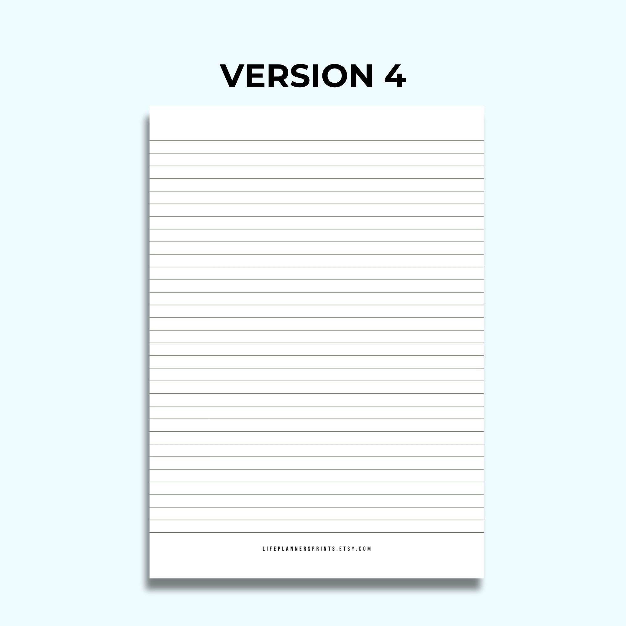 Note Page Printable, Lined Notes, Note Taking, Note Pages, Student ...