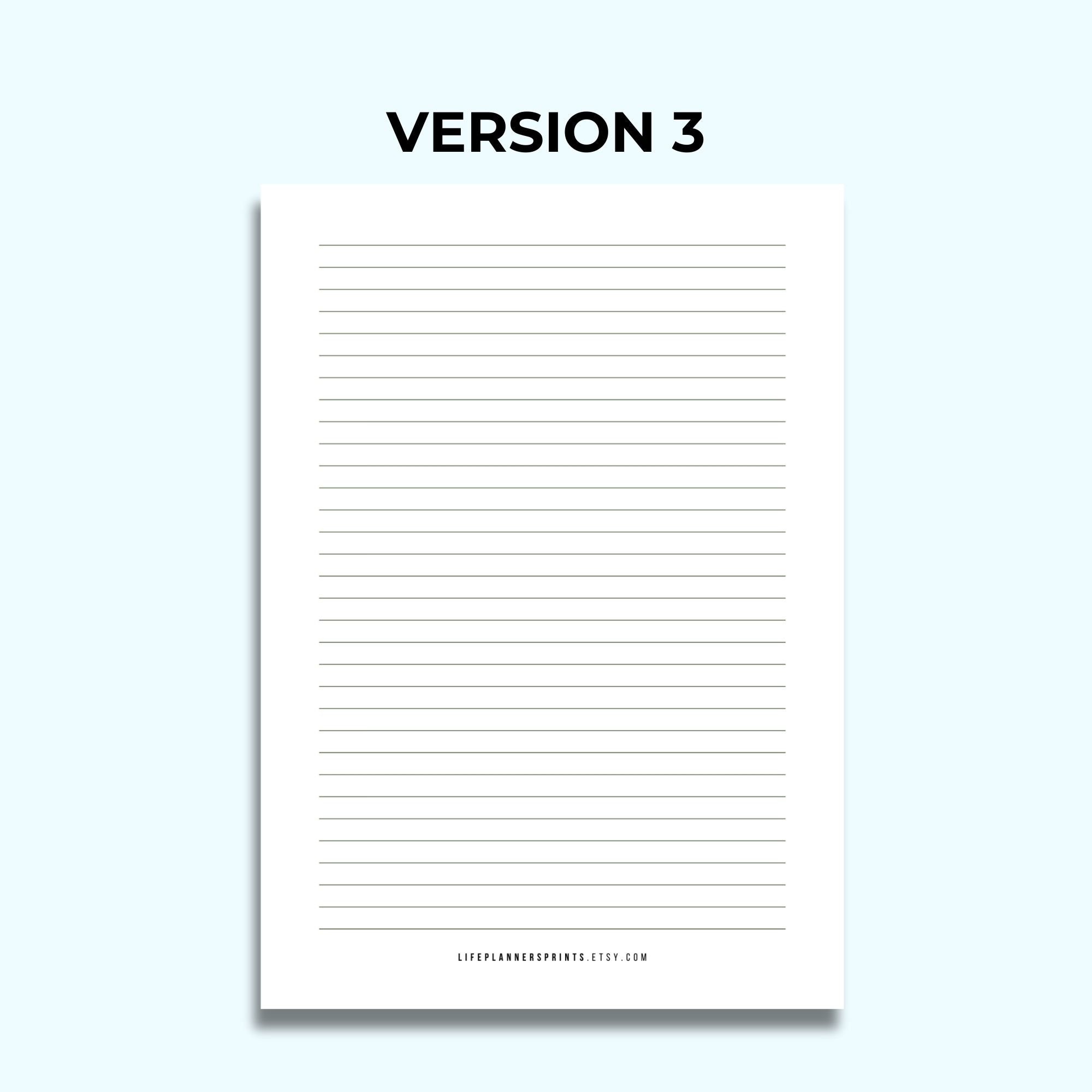 Note Page Printable, Lined Notes, Note Taking, Note Pages, Student ...