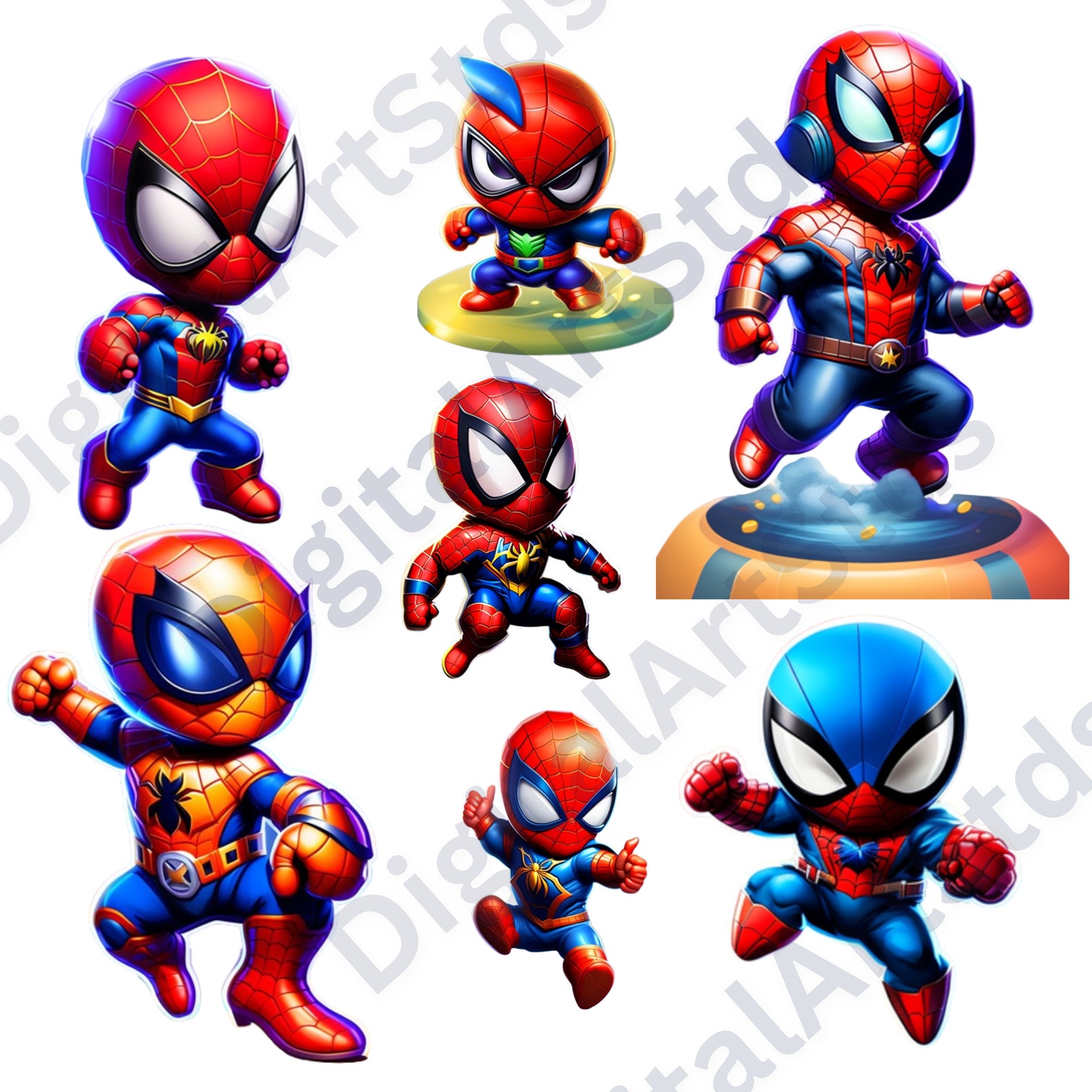 Transparent Baby Spiderman Clipart Cute Spiderman Baby - Etsy