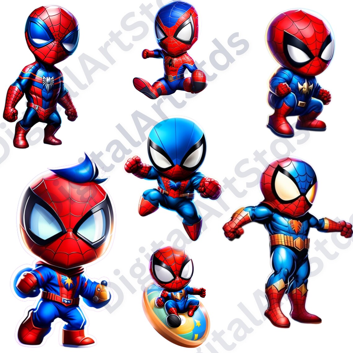 Transparent Baby Spiderman Clipart Cute Spiderman Baby - Etsy