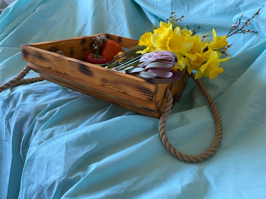 Traditional Wooden Garden Trug, Handmade,perfect Gift,home - Etsy