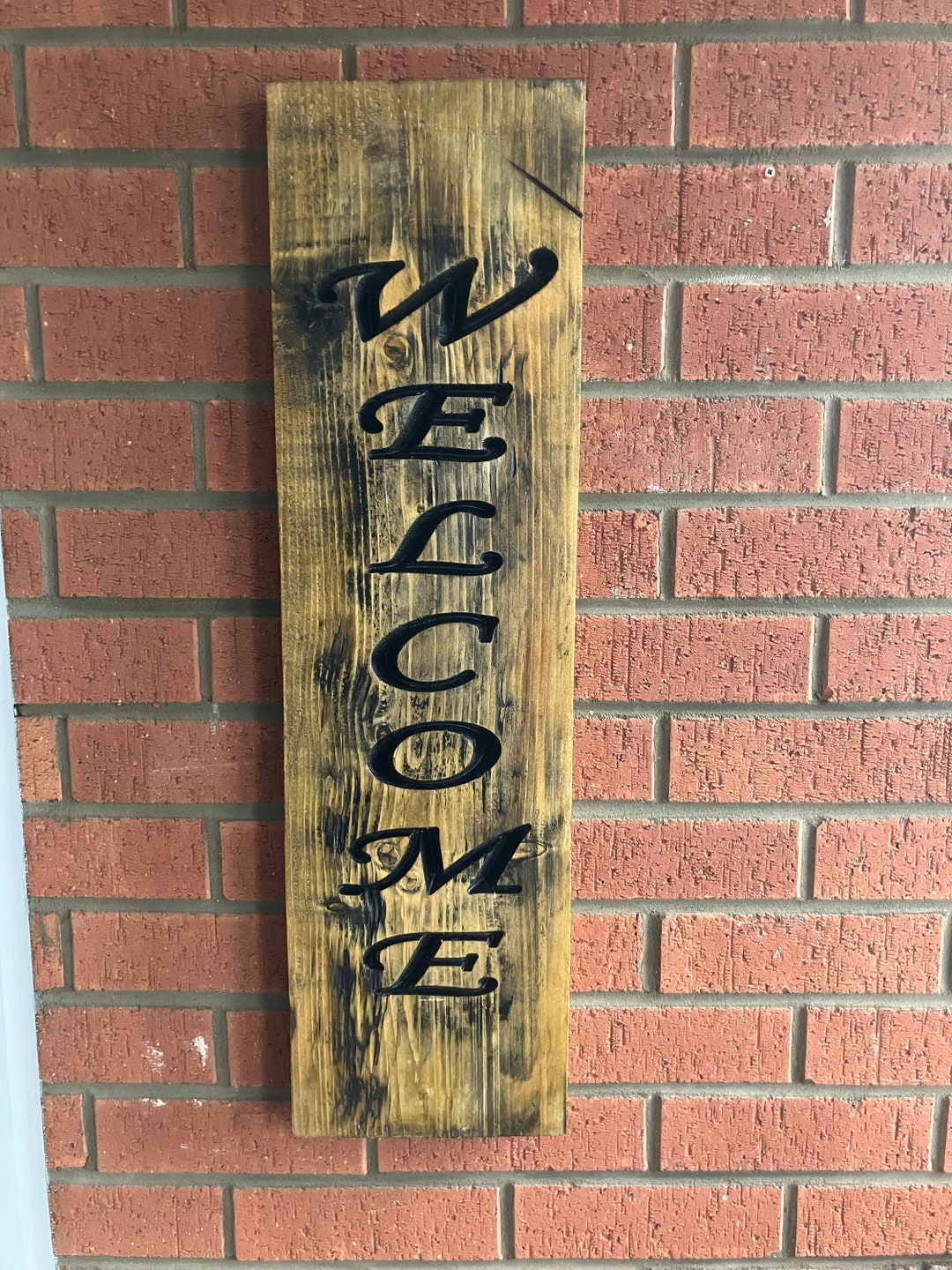 Rustic Handmade Welcome Sign /farmhouse / CNC Engraved / Reclaimed Wood ...