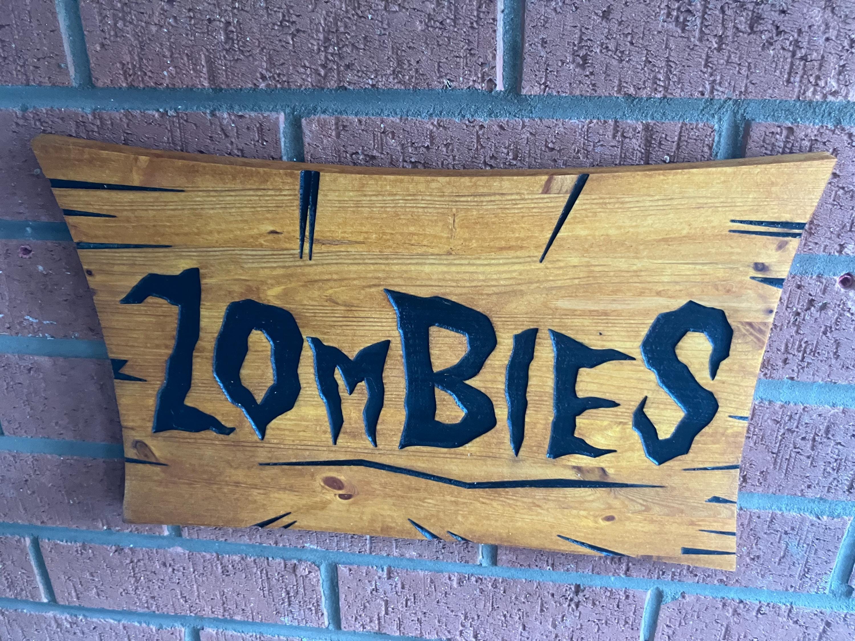 Wooden “zombies” Sign – Spooky Halloween Decor - Etsy