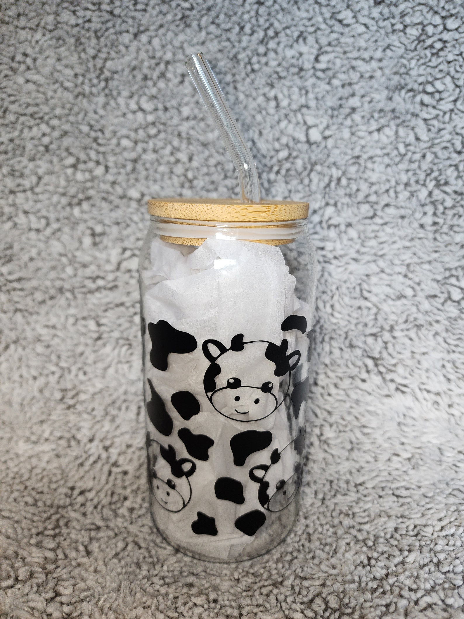 Cow Cheetah Print Farm Animals Country Farm House Dairy Farm 20 Oz ...