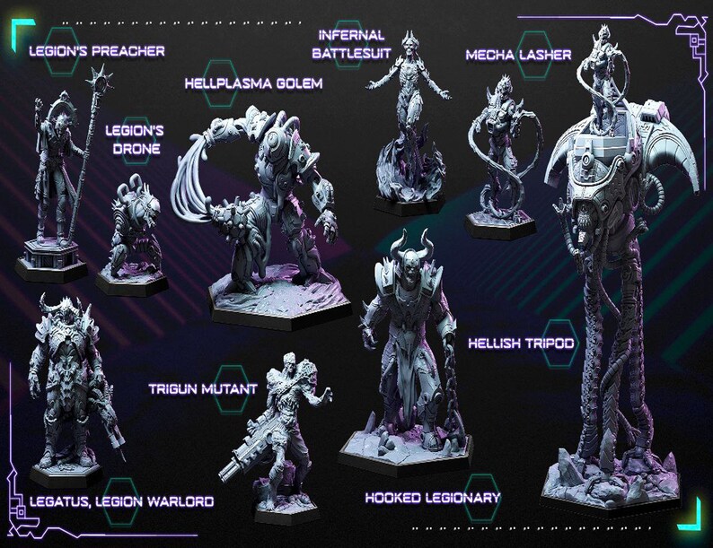 LOOT Studios Sci_fİ Mega STL Bundle, Stl Pack, Premium Miniatures ...