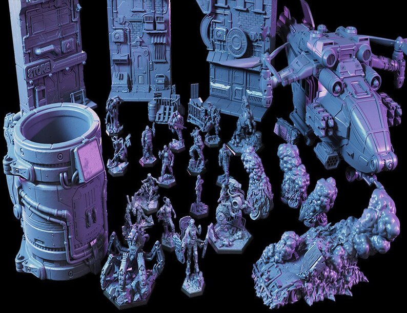 LOOT Studios Sci_fİ Mega STL Bundle, Stl Pack, Premium Miniatures ...