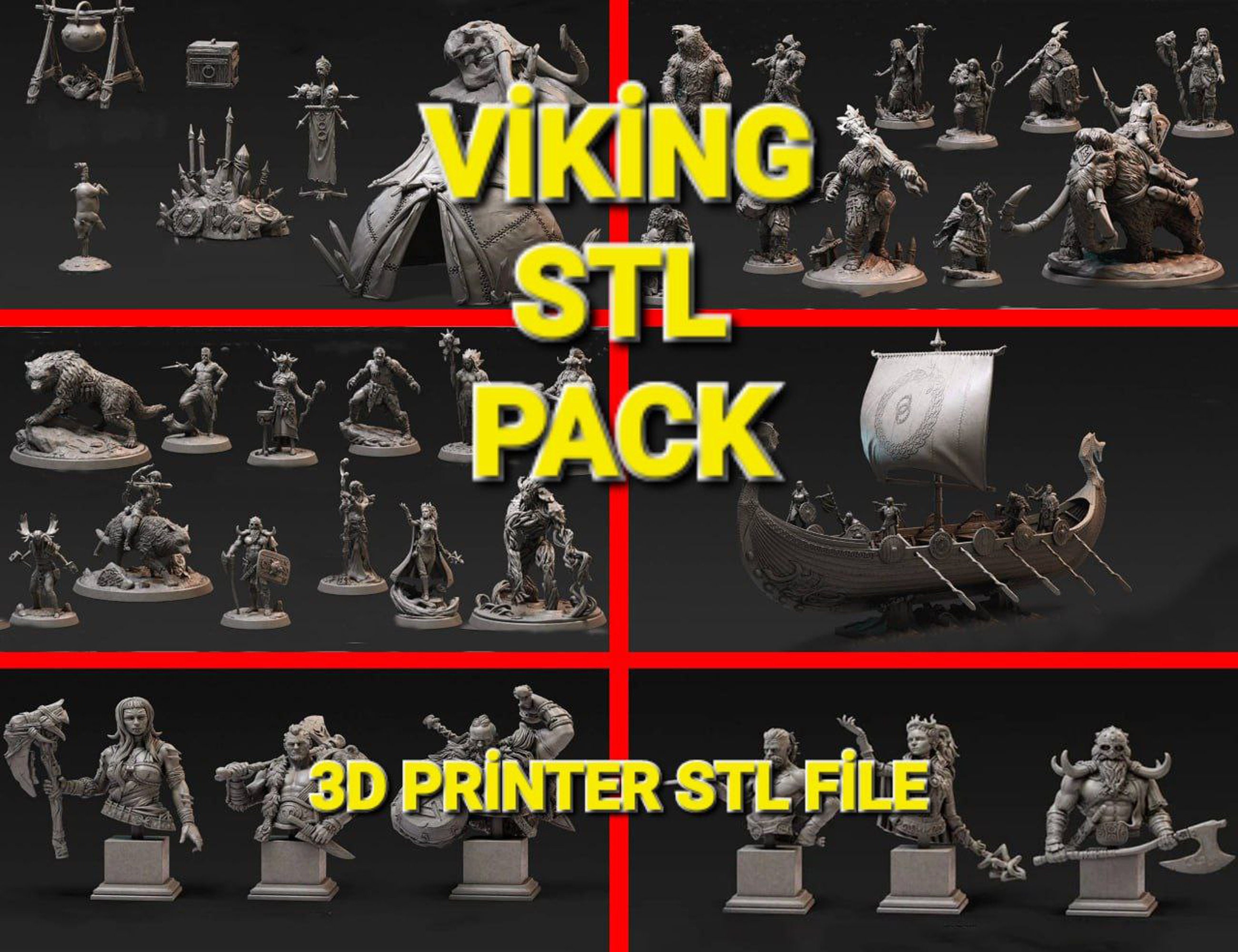 PREMİUM VİKİNG Miniatures, Tabletop Miniatures, RPG Miniatures, Dnd ...
