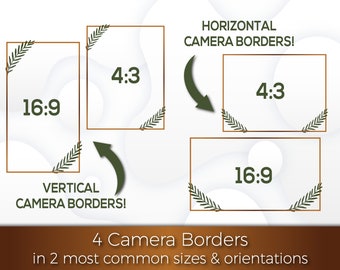 Neon Themed Stream Camera Overlay Borders Set | Twitch Stream Overlay ...