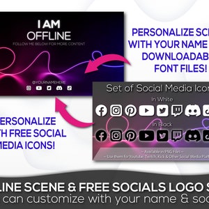 Neon Stream Overlays | Twitch Stream Overlay | Stream Overlay Package ...