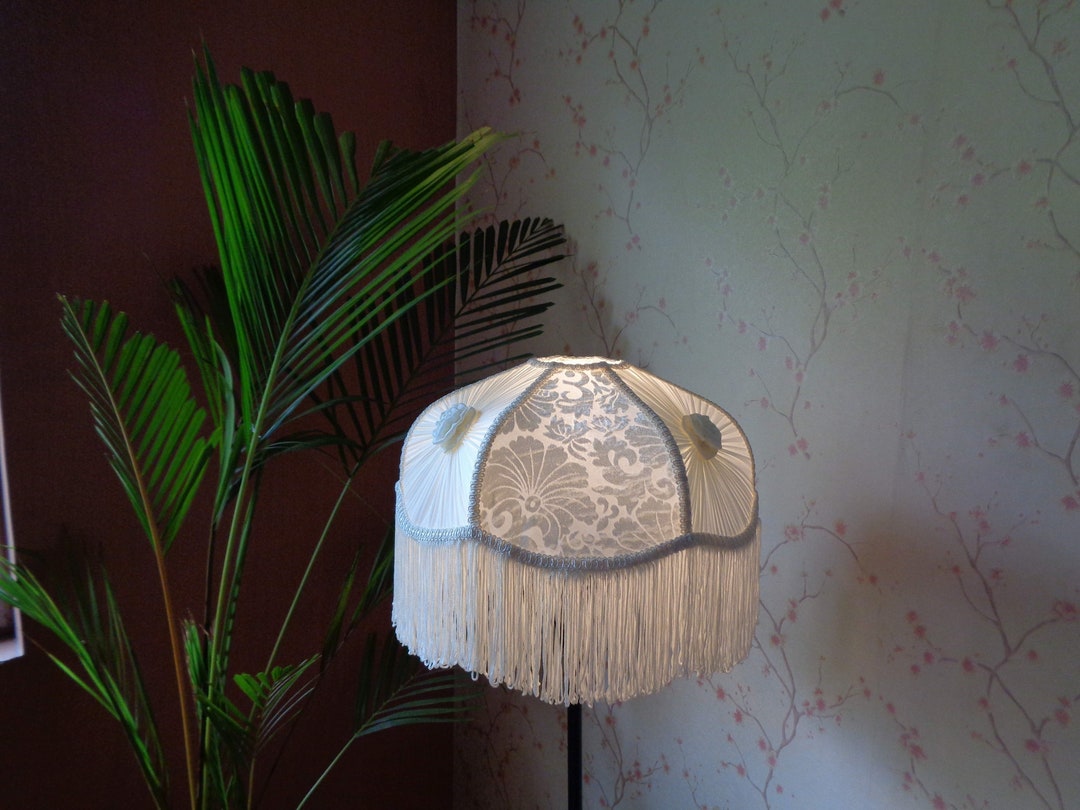 Handmade Devore Chiffon Lampshade: Victorian Style Table Lamp - Etsy