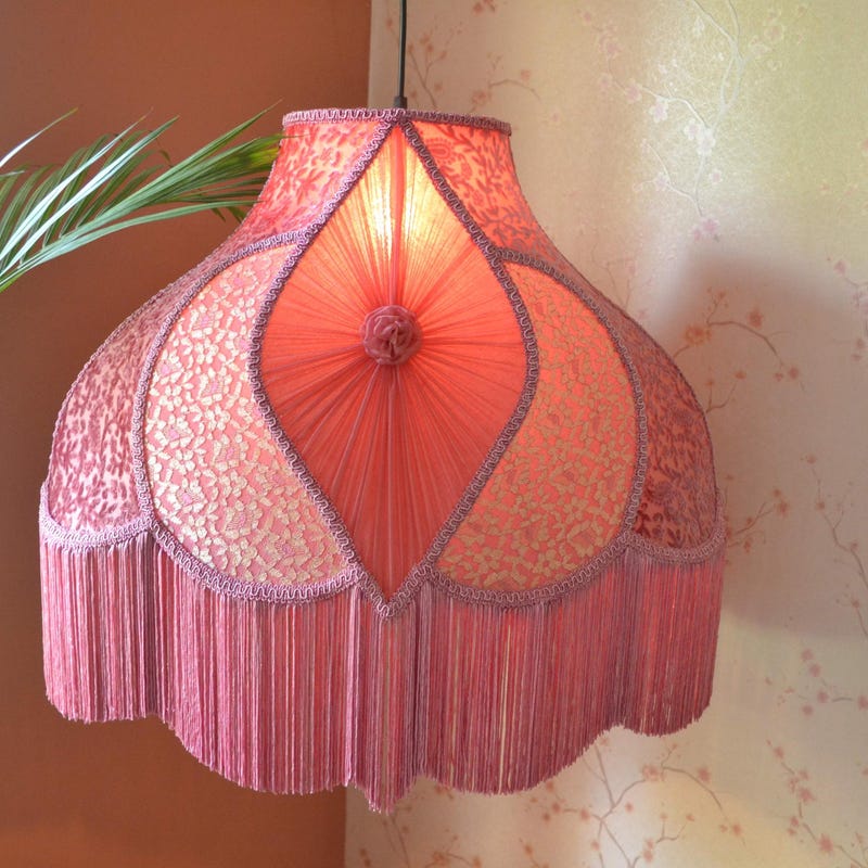 Handmade Lampshade Pink - Etsy