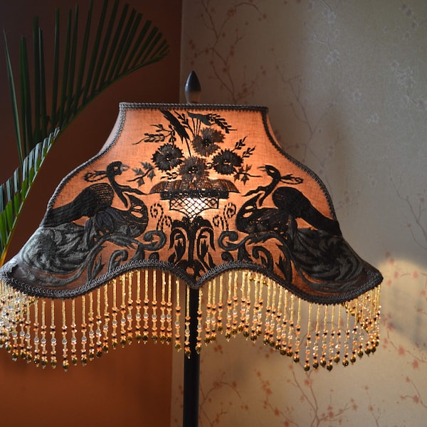 Embroidered Lampshade - Etsy