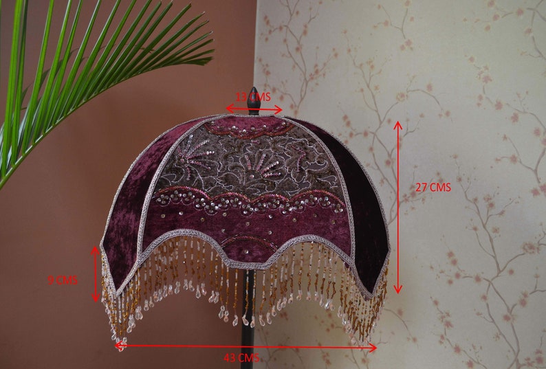 Lampshade Burgundy Lampshade Fabric Shade/floor Lampshade/ceiling ...