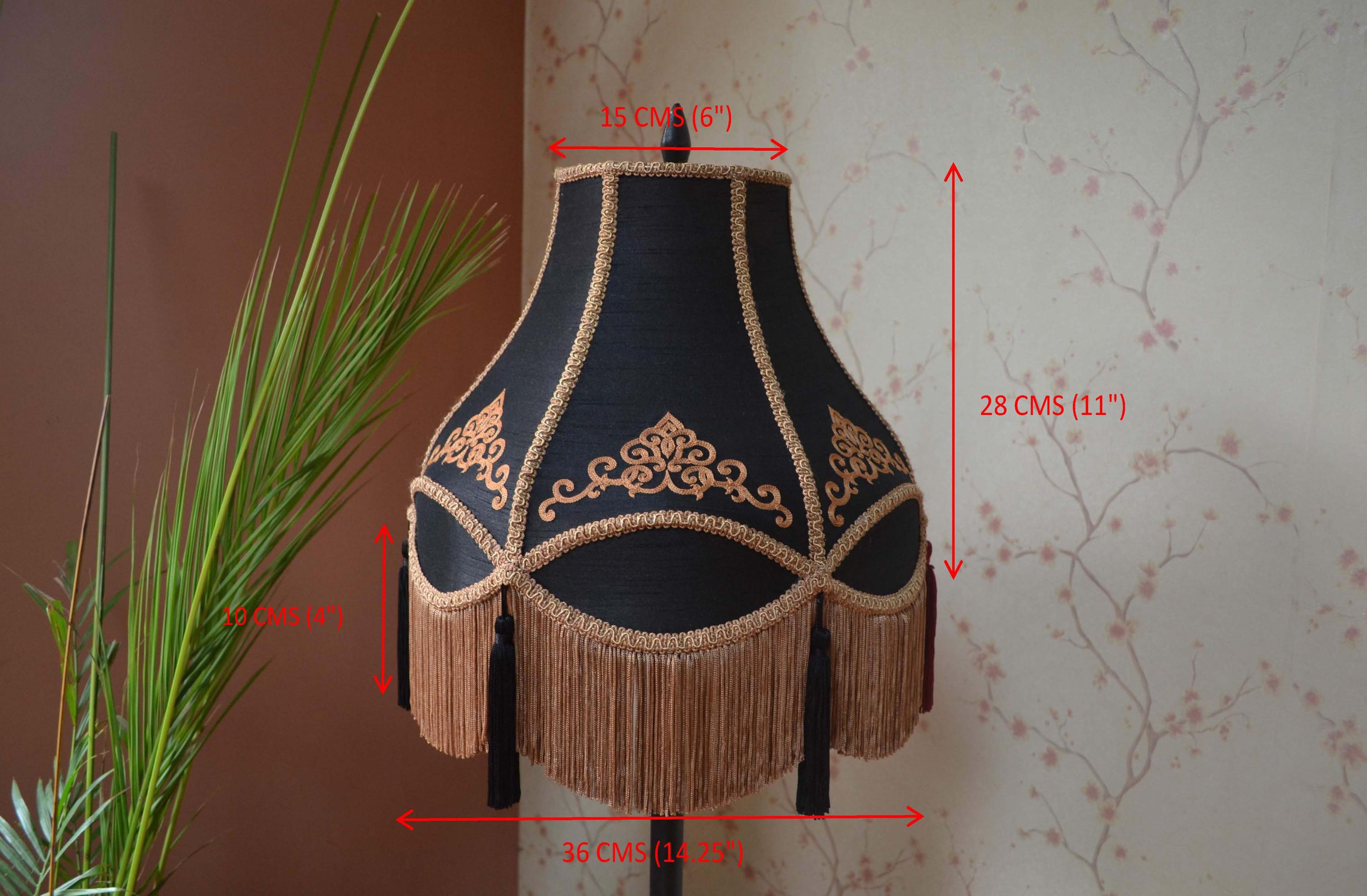 Gothic Lampshade Black Lampshade Luxury Lampshade Table Lampshade Table ...