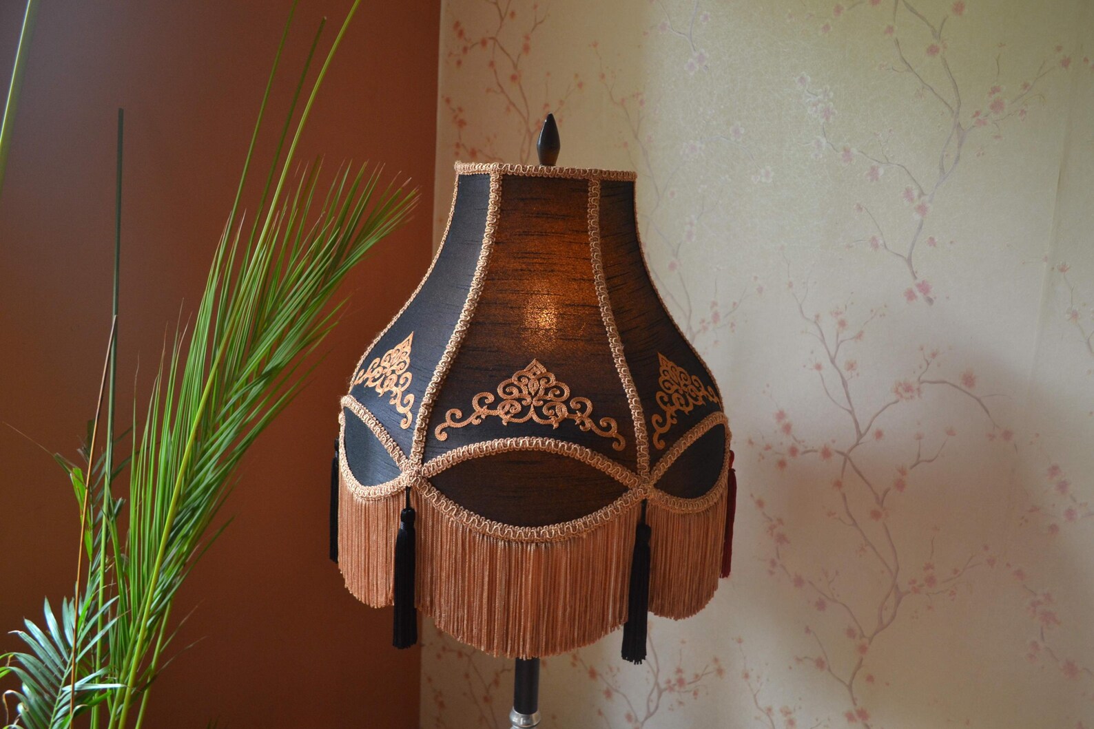 Gothic Lampshade Black Lampshade Luxury Lampshade Table Lampshade Table ...