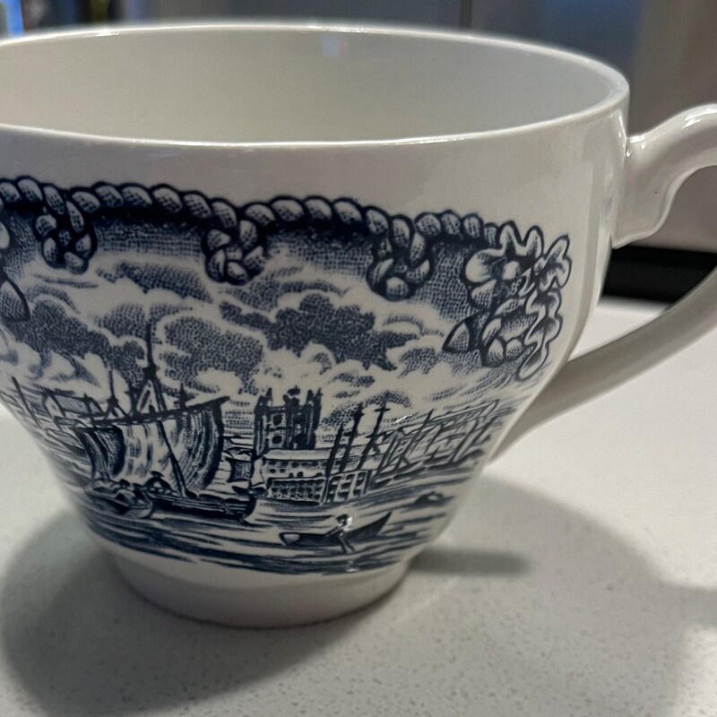 Blue White Tea Cup - Etsy