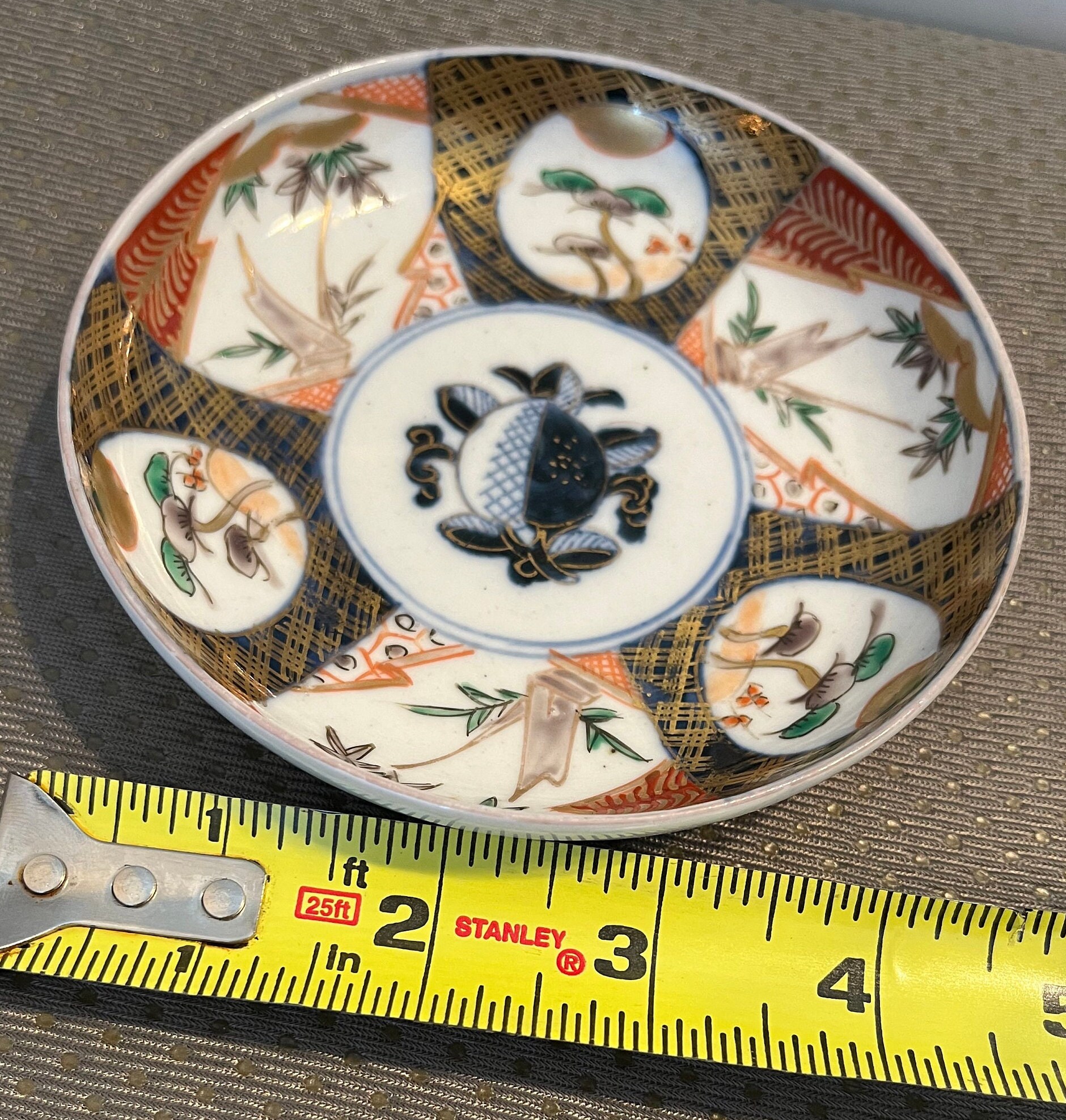 Antique Japanese Imari Plate/shallow Bowl. Blue Import Mark Circa 1900 ...