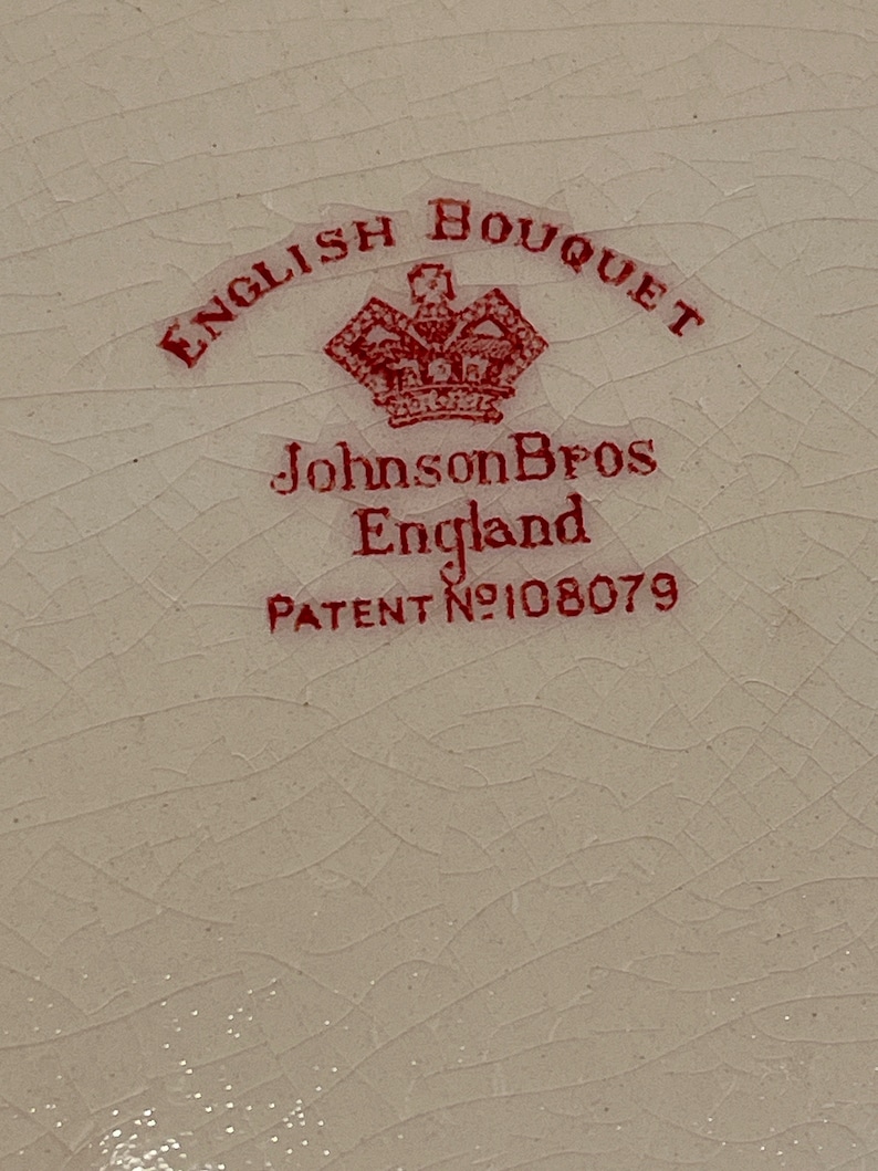 Johnson Brothers English Bouquet Pattern Oval Serving Platter. Measures ...