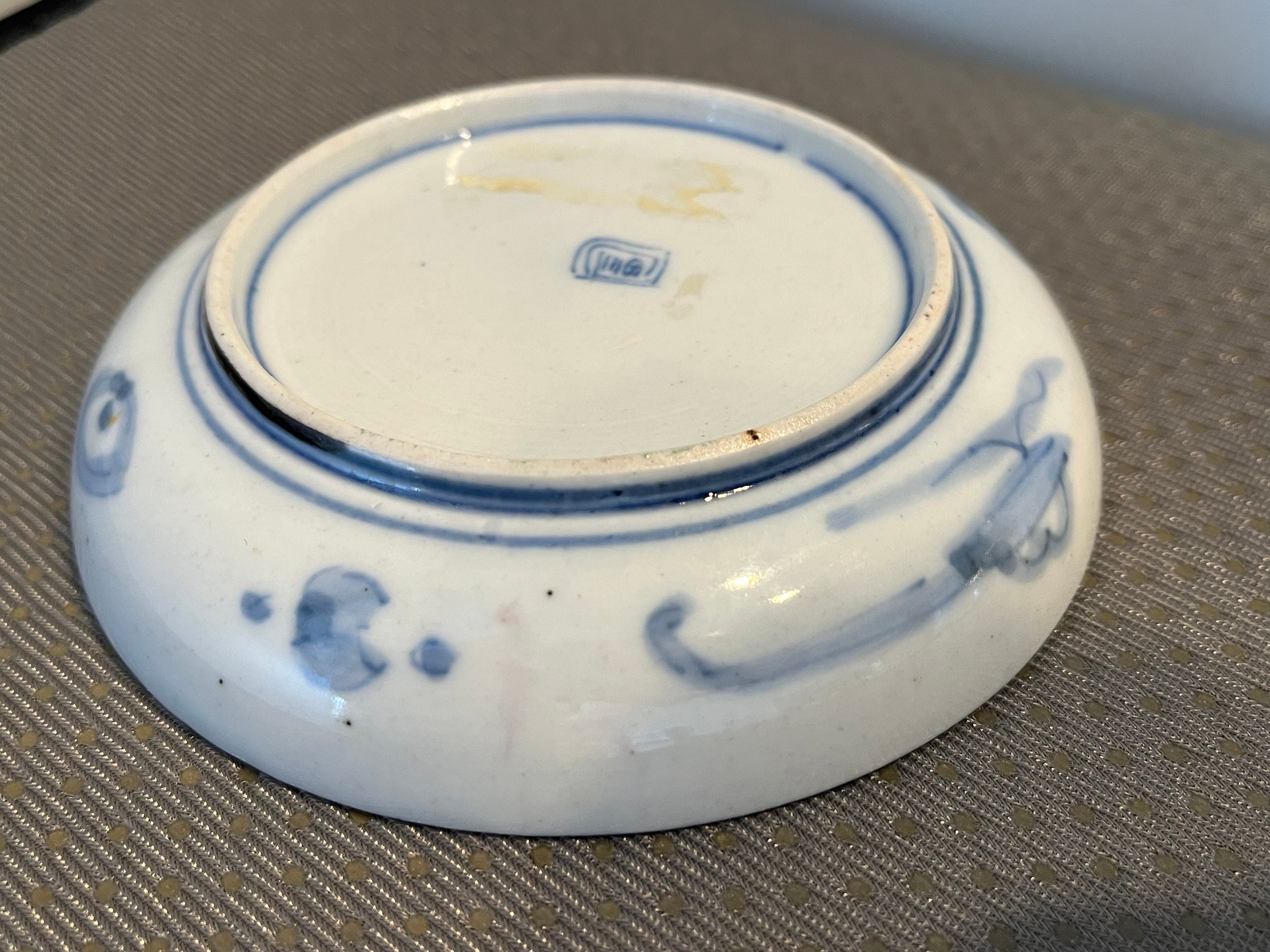 Antique Japanese Imari Plate/shallow Bowl. Blue Import Mark - Circa ...
