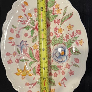 Johnson Brothers English Bouquet Pattern Oval Serving Platter. Measures ...