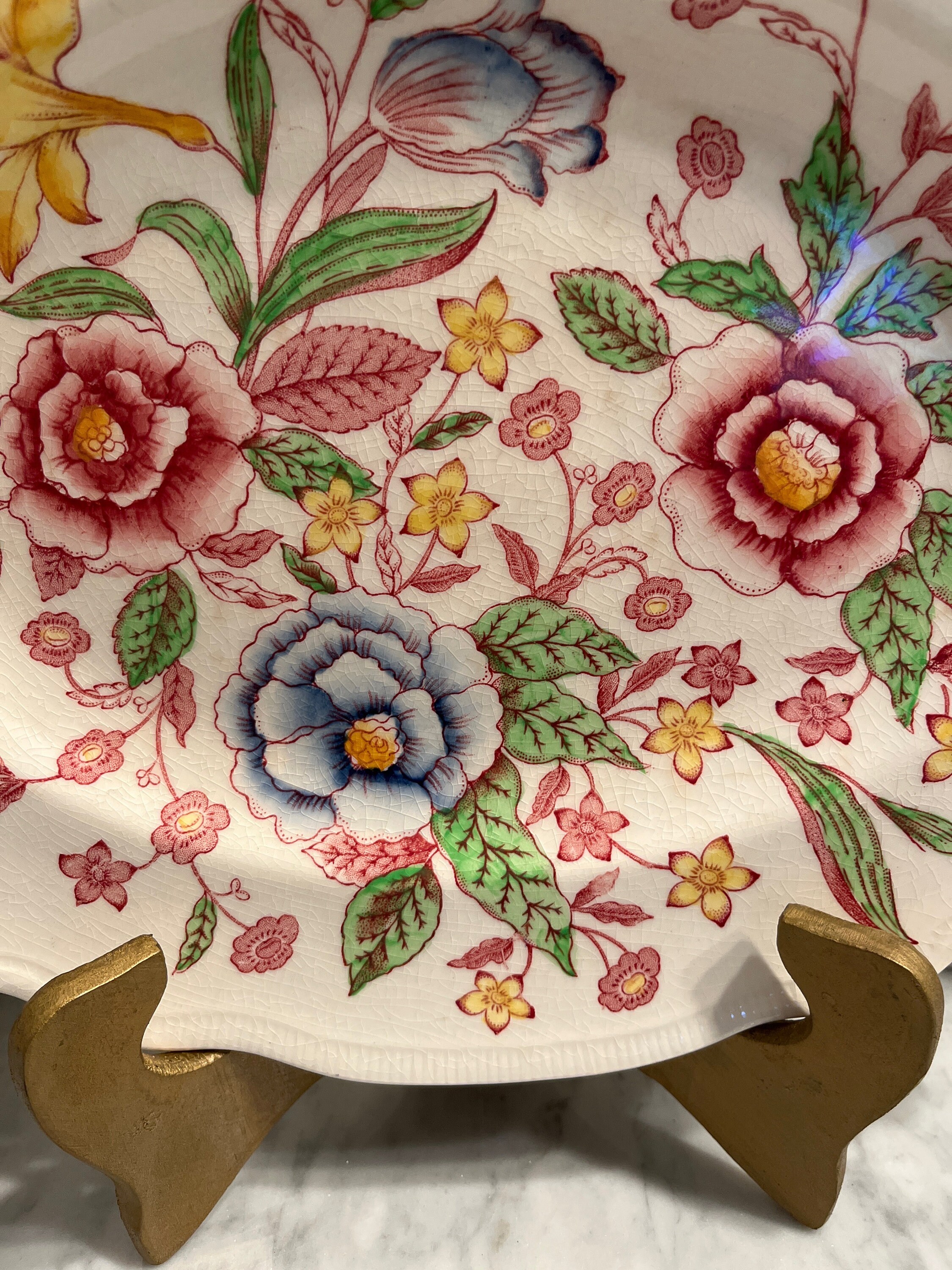 Johnson Brothers English Bouquet Pattern Oval Serving Platter. Measures ...