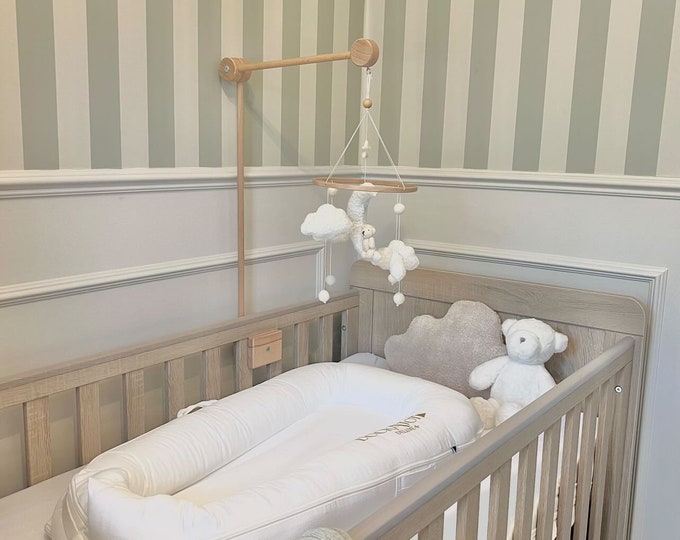 Vintage Folding Cot Wooden Frame Worn Canvas Fabric Military Cot Bed ...