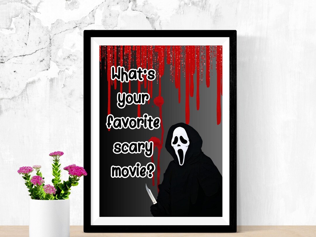 Ghostface Scary Movie Wall Art Set of 2 'favorite' - Etsy