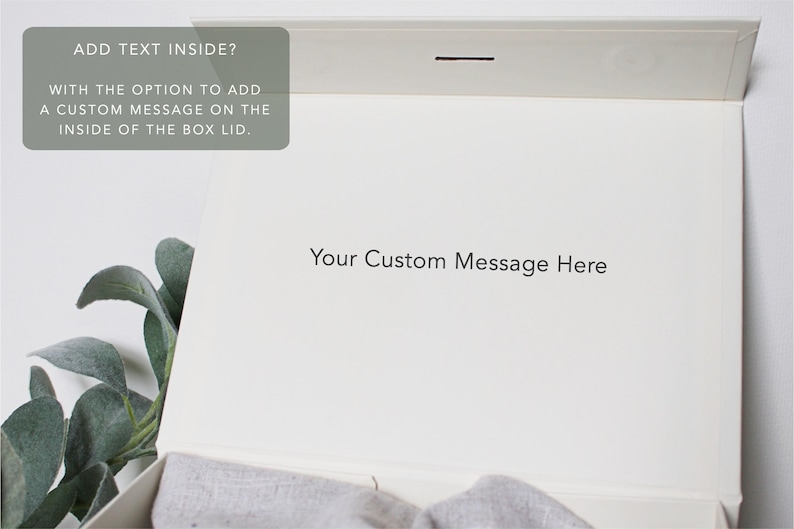 Personalised Luxury Gift Box | Wedding Gift | Ribbon & Text Colours ...