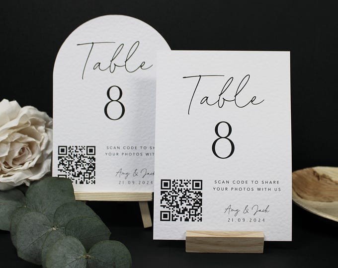 Wedding Table Numbers Signs | Wedding Table Decor | Minimalistic ...