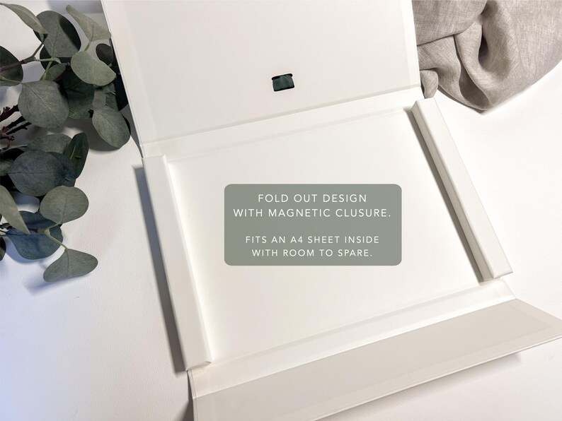 Personalised A4 Presentation Box | Custom Luxury Gift Box | Ribbon ...