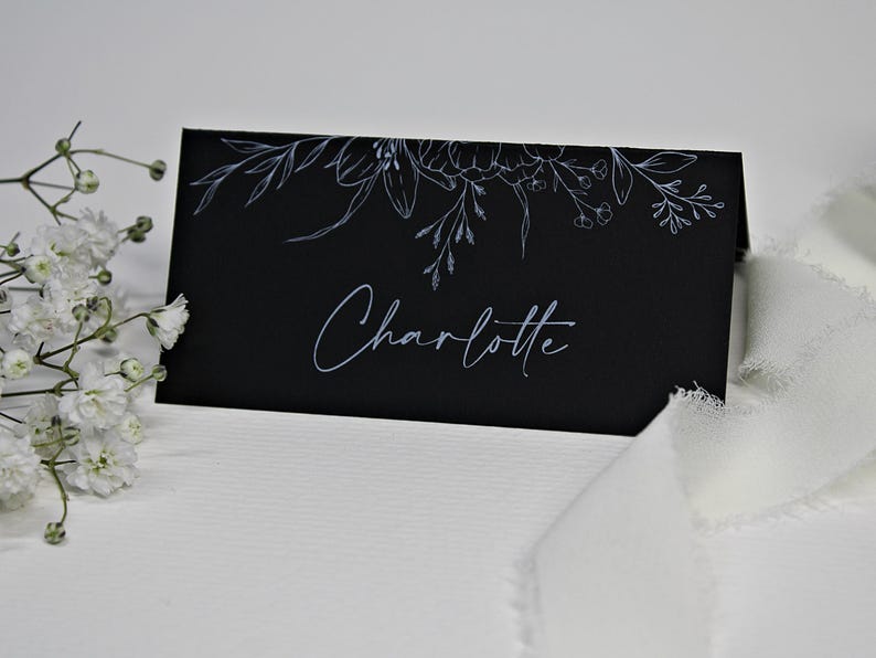 Folded Place Cards | Wedding, Event, Special Occasion Stationery ...