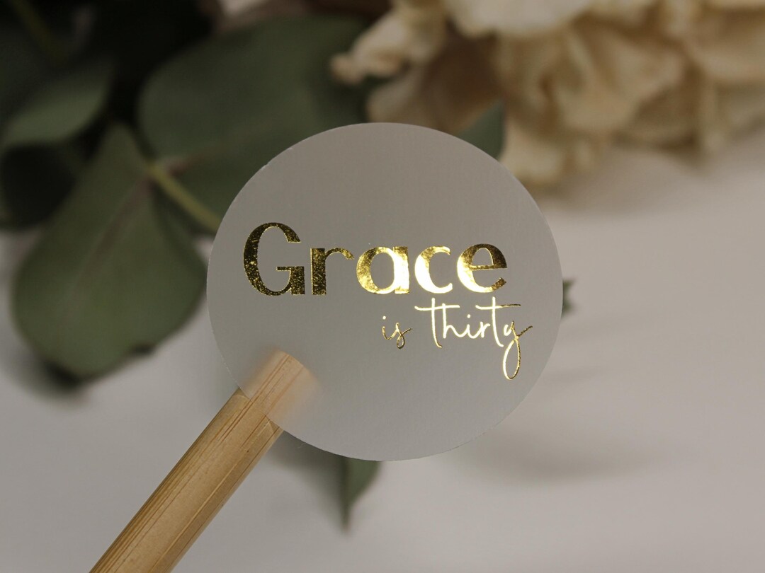 Custom Birthday Stickers Name & Age Personalised Birthday Labels White ...