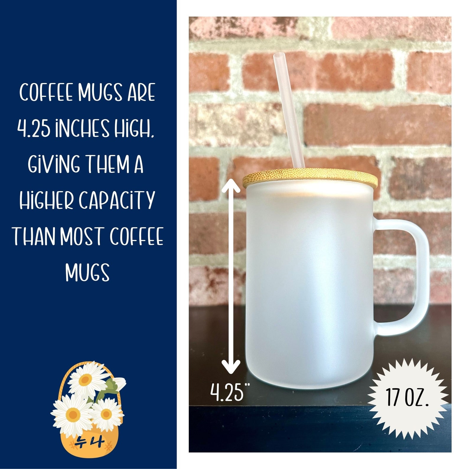 Teacher Appreciation Gift: Coquette Bow 17 Oz Frosted Glass Coffee Mug ...