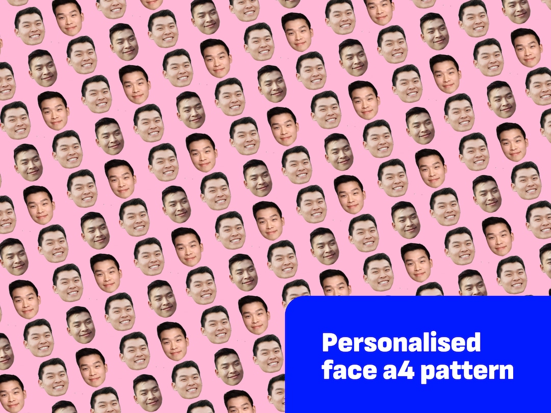 Personalized Face Pattern | DIY Designs | Handmade | Downloadable A4 ...