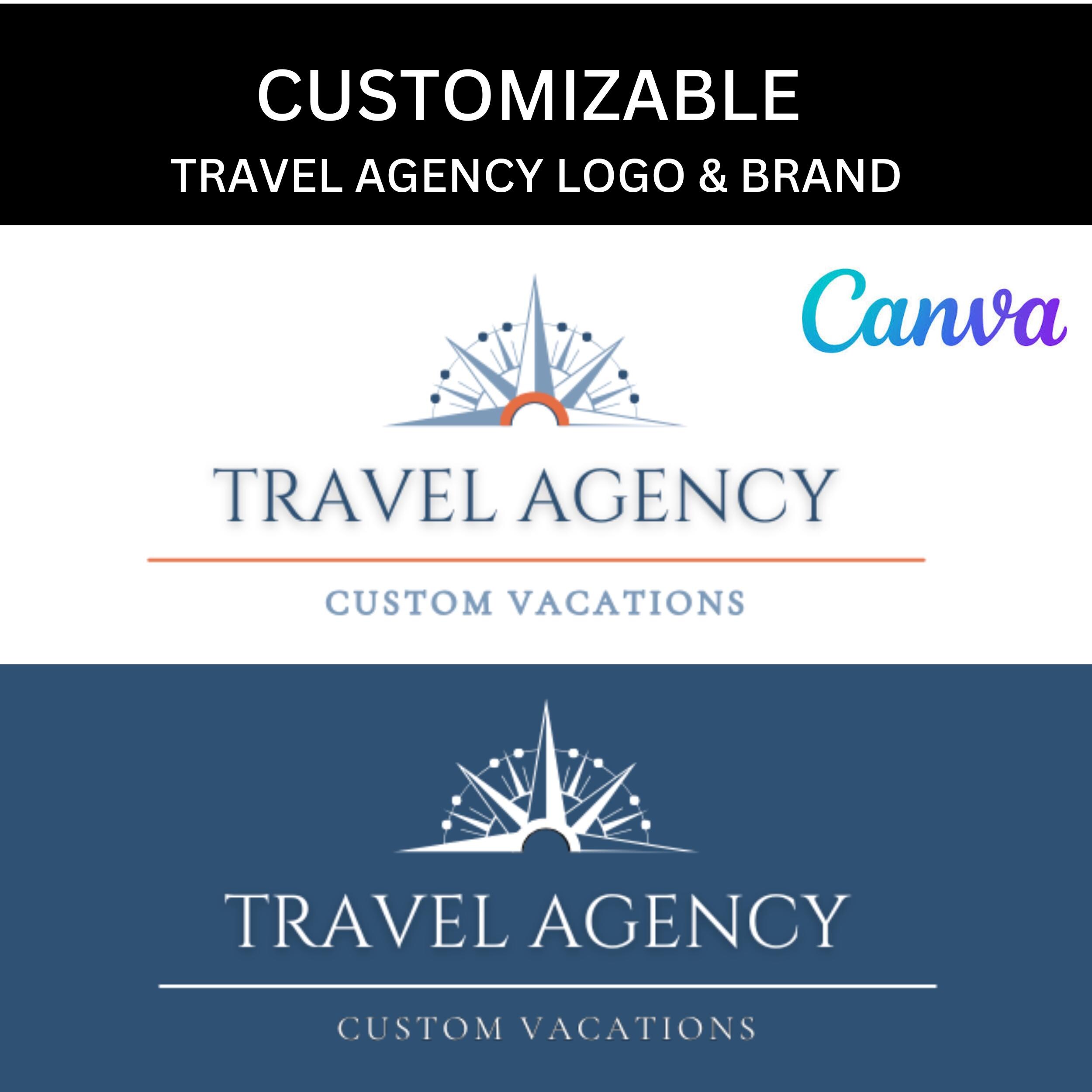 Travel Agent Logo Design Canva Customizable Travel Logos Travel Agency ...