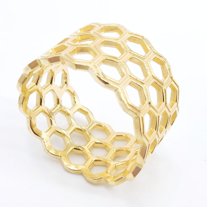 Honeycomb Ring - Etsy