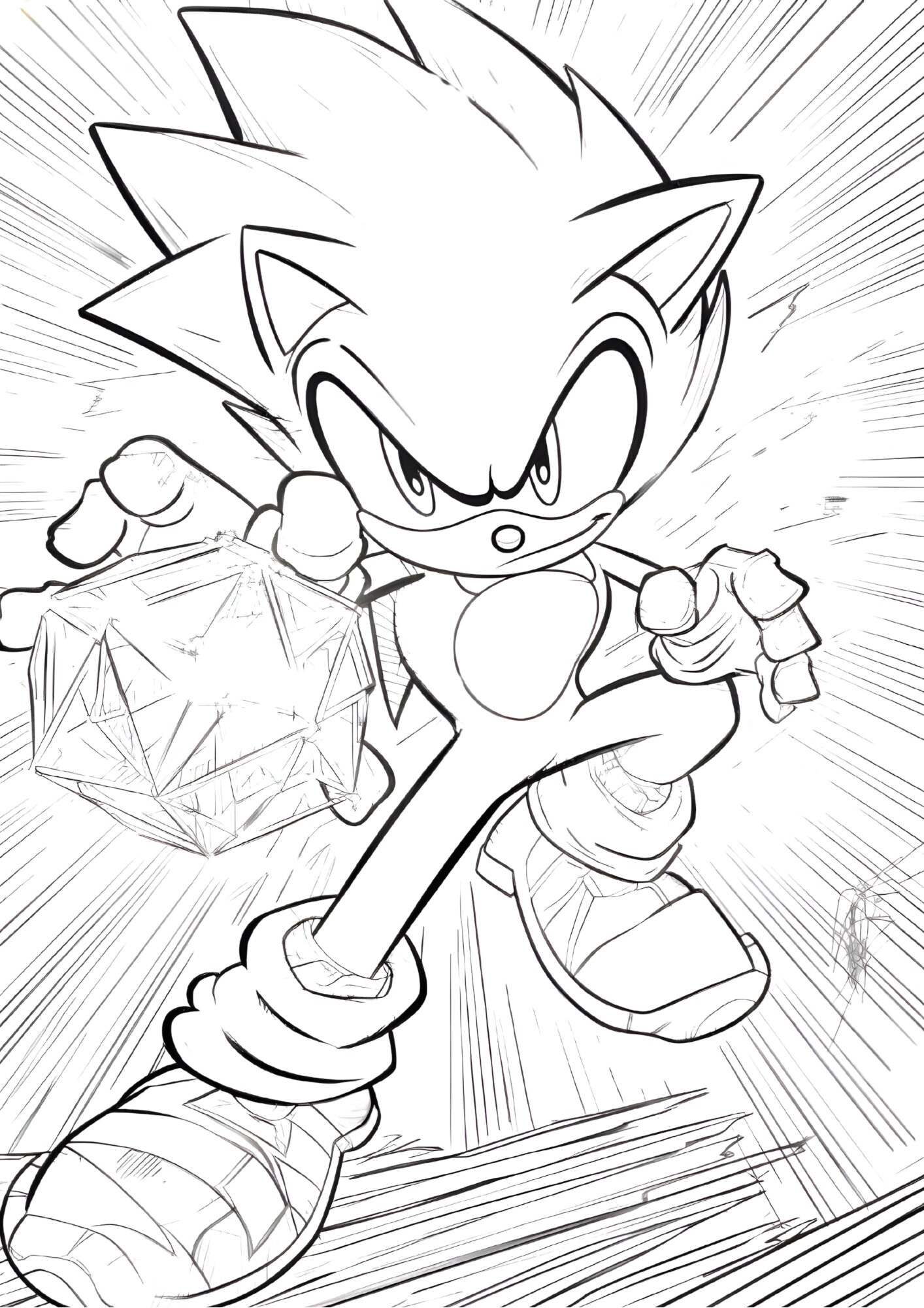 12 Page Sonic Coloring Book Fun Coloring Pages for Kids Digital ...