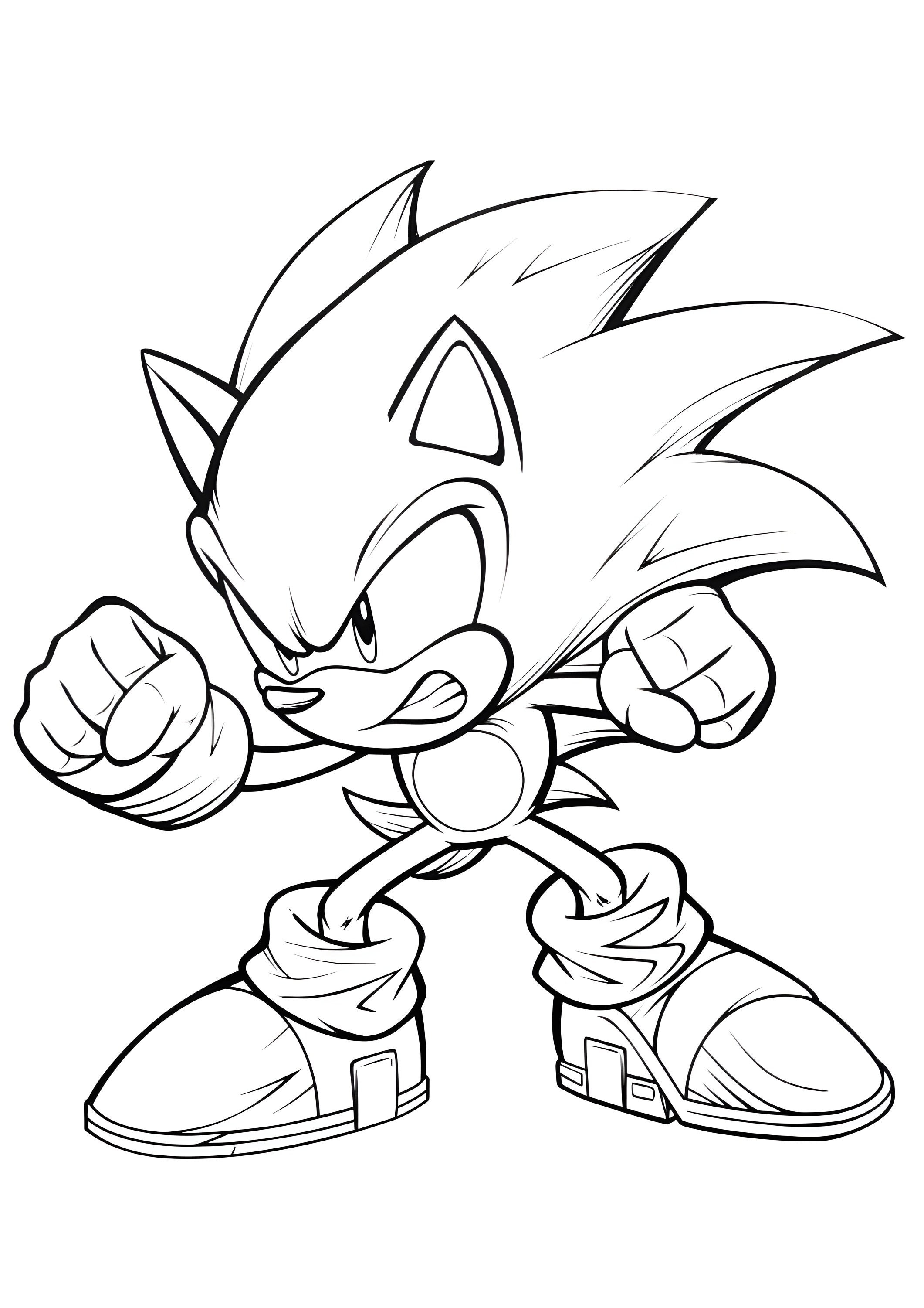 12 Page Sonic Coloring Book Fun Coloring Pages for Kids Digital ...