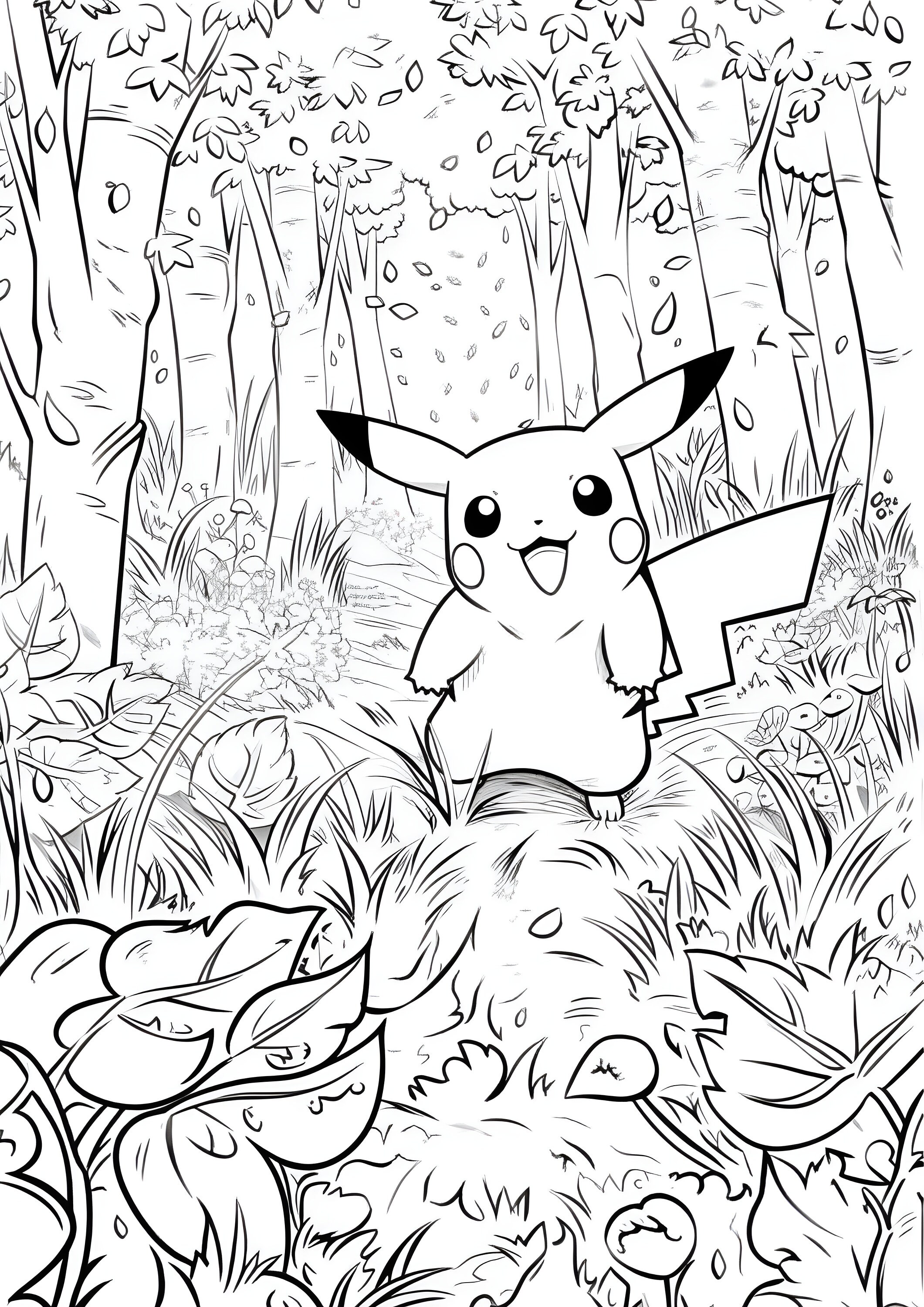 10 Page Pikachu Coloring Book for Kids Fun Pokemon Coloring Pages ...
