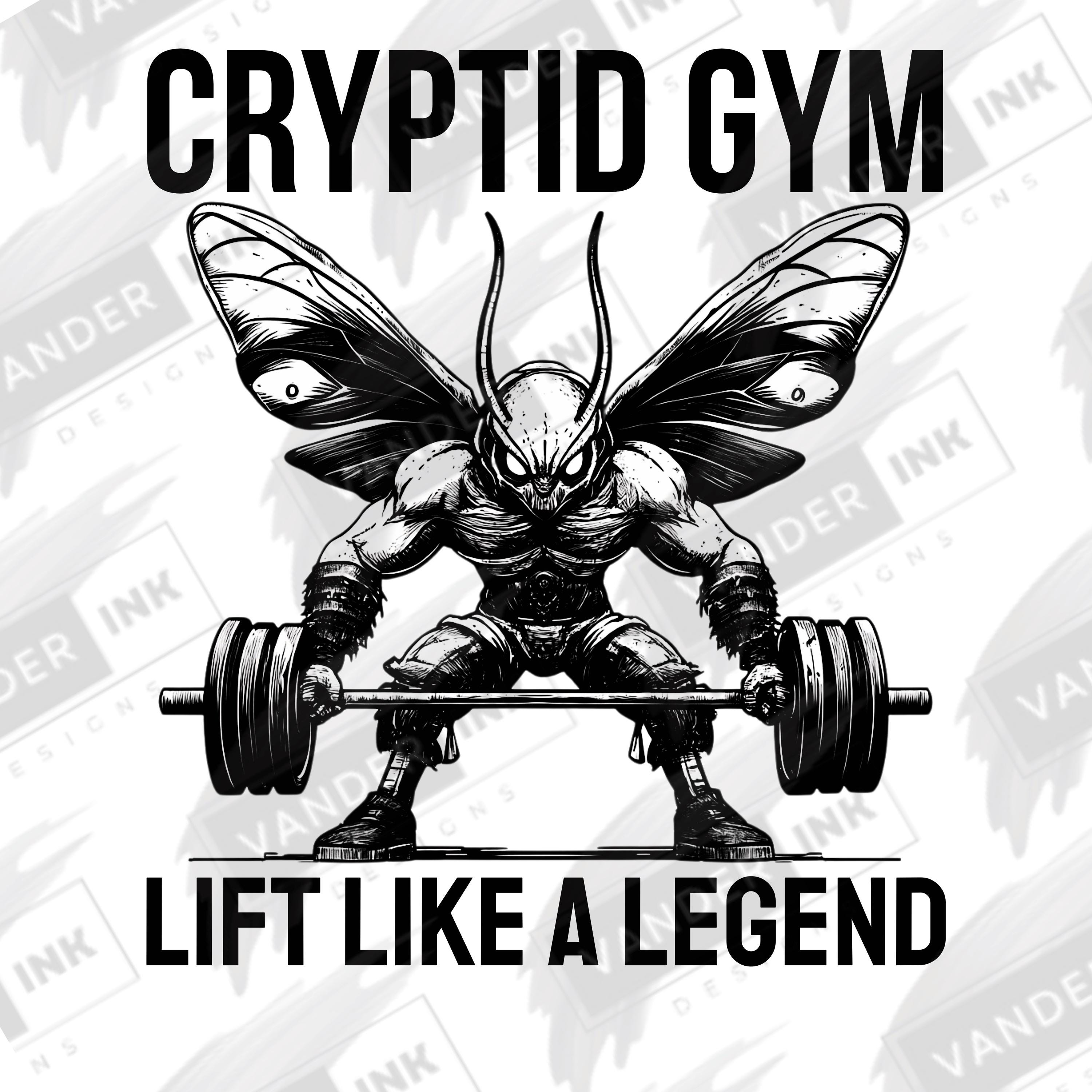 Mothman Cryptid Gym Lift Like A Legend SVG PNG Digital Download Weight ...