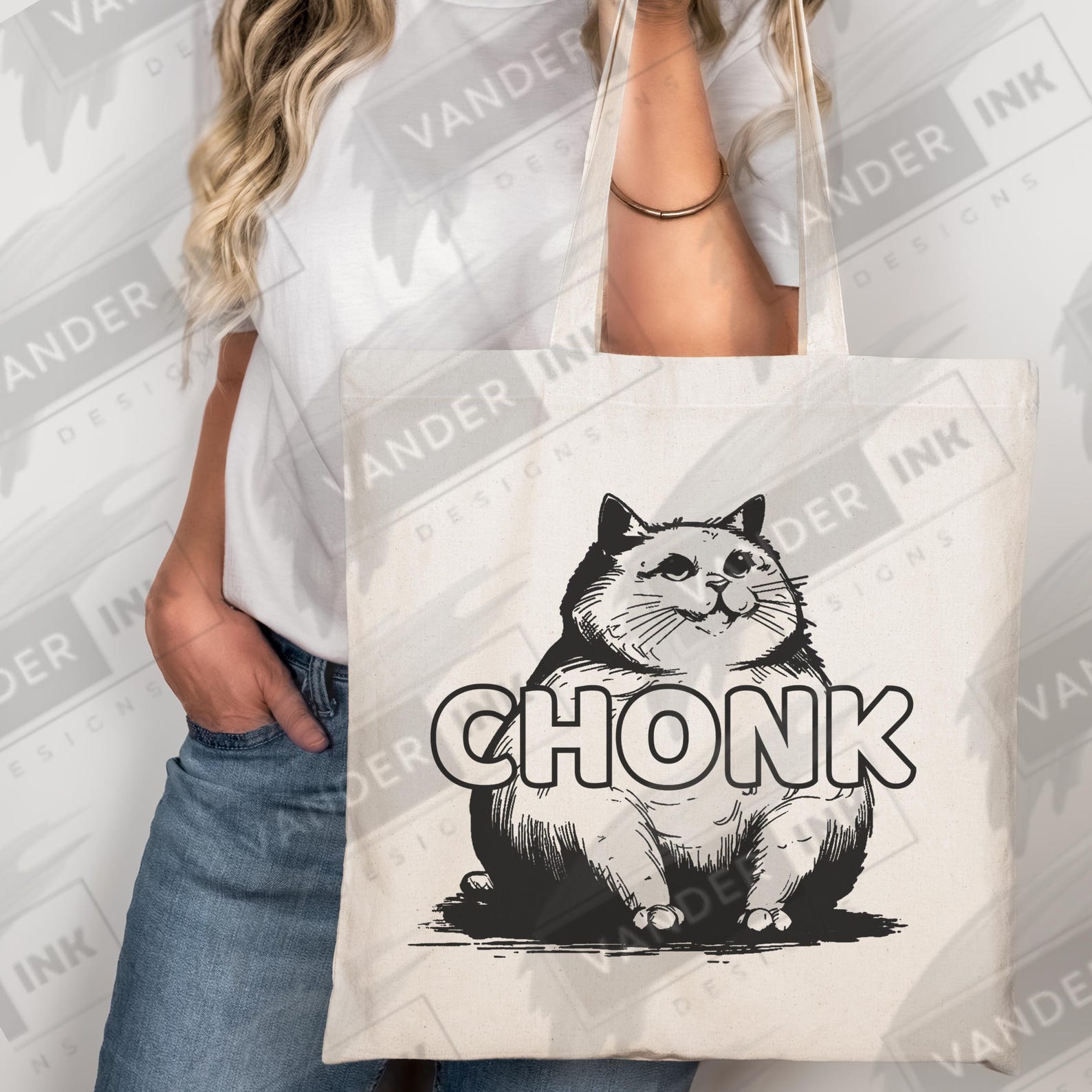Chonk Cat SVG PNG Funny Big Fat Obese Aw Lawd He Comin Chonky Kitty ...