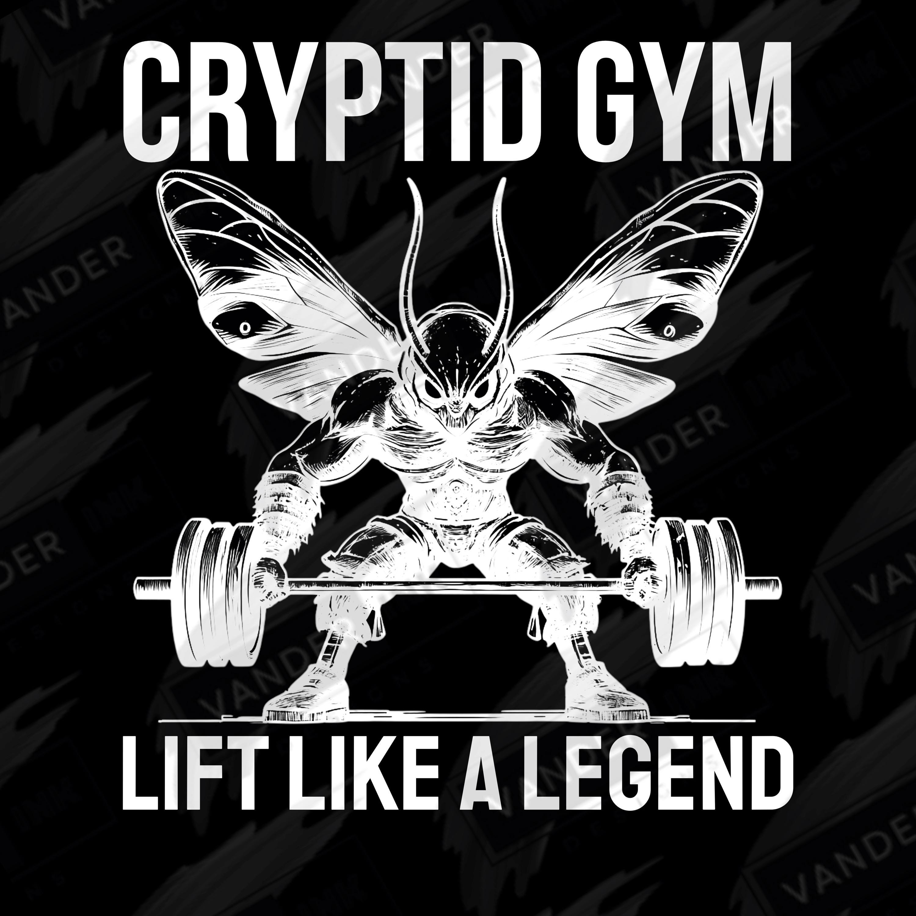 Mothman Cryptid Gym Lift Like A Legend SVG PNG Digital Download Weight ...