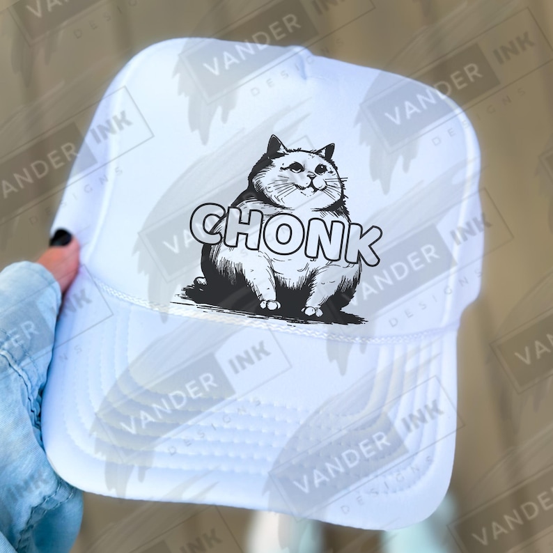 Chonk Cat SVG PNG Funny Big Fat Obese Aw Lawd He Comin Chonky Kitty ...