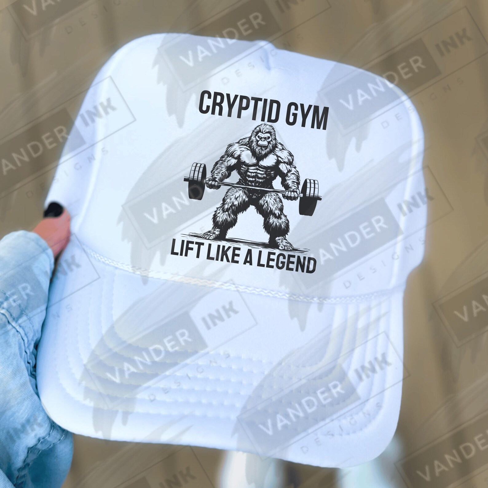 Bigfoot Sasquatch Cryptid Gym Lift Like A Legend SVG PNG Digital ...