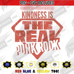 Kindness is Punk Rock Svg - Etsy