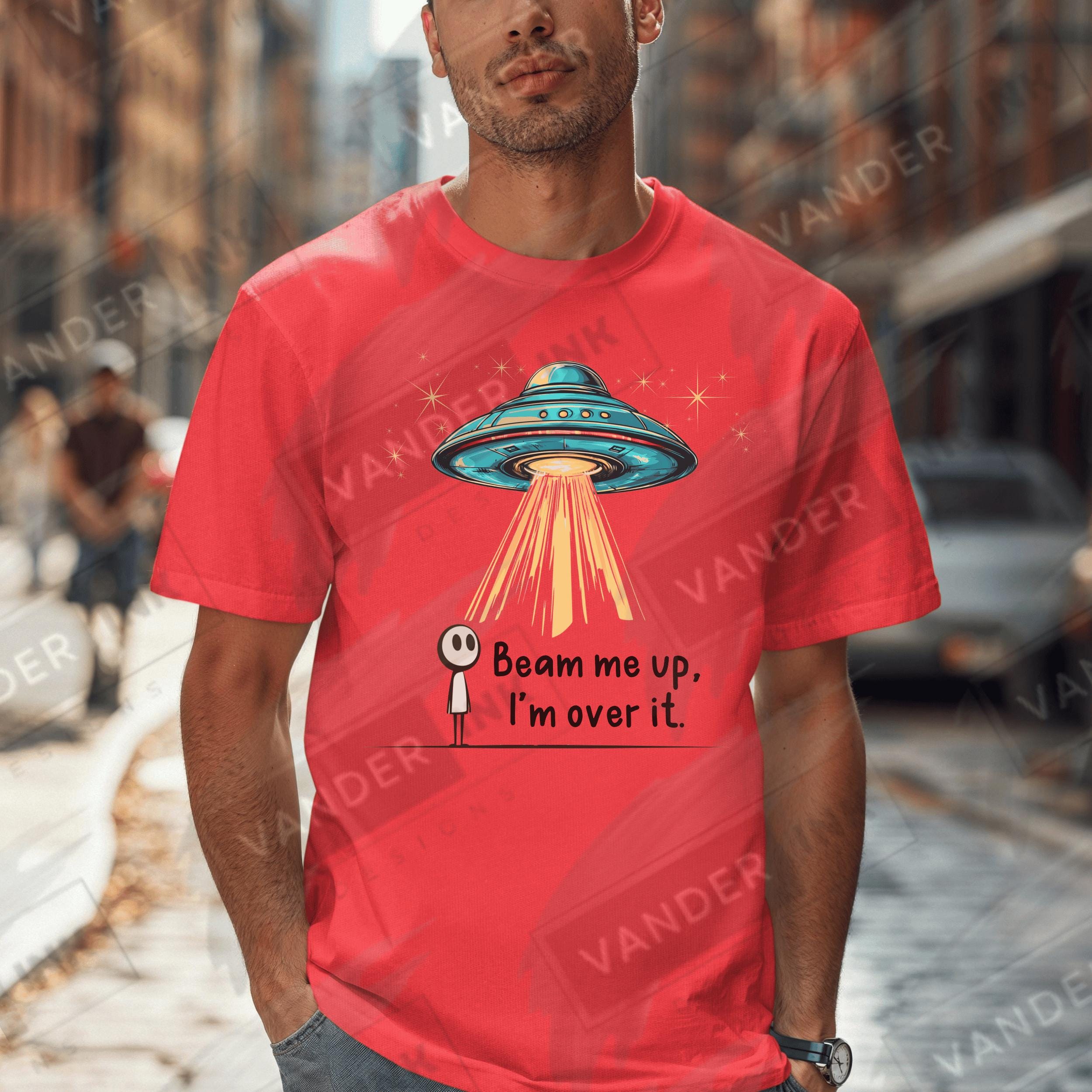Beam Me up I'm Over It SVG PNG Digital Download Funny Sarcastic Uap ...