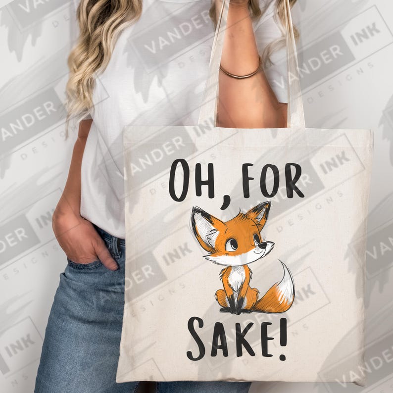Oh for Fox Sake SVG PNG Funny Cute Sarcastic Fox Digital Download for ...