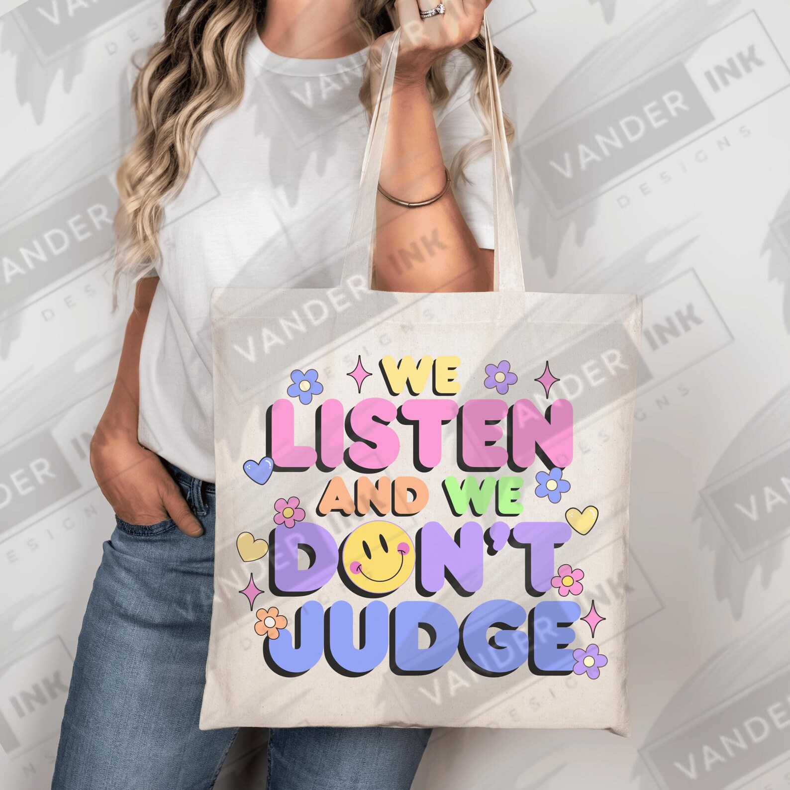 We Listen and We Don't Judge PNG SVG Digital Download Funny Trending ...